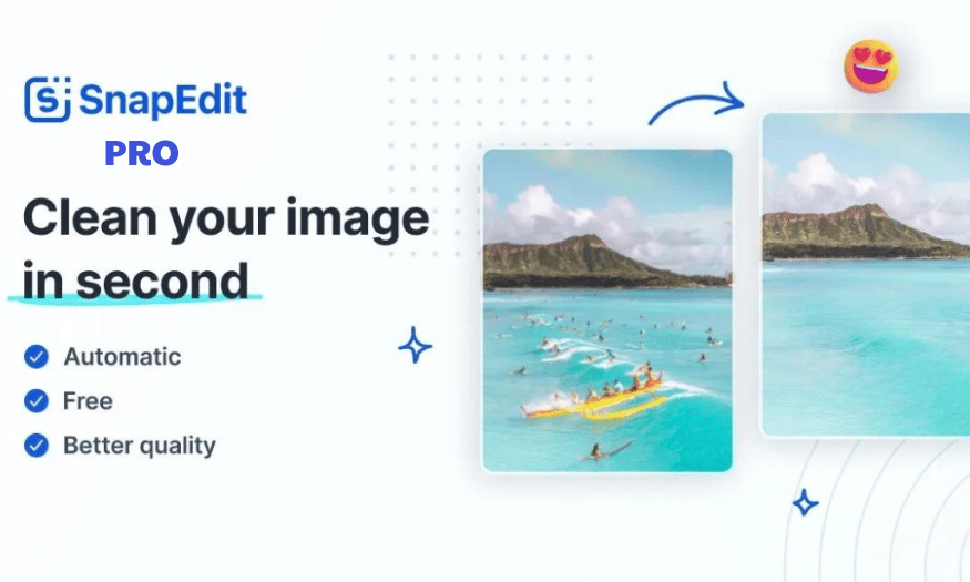 The number 1 app to remove objects from photos is called SnapEdit Pro